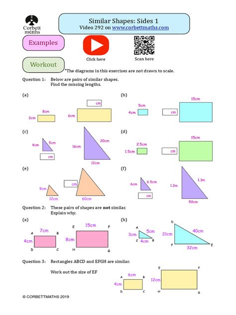 similar shapes textbook download free pdf rectangle triangle