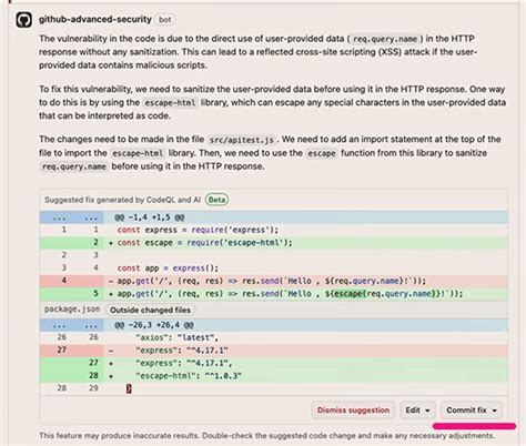 Github、コードの脆弱性を発見後、修正コードまで自動生成してくれる「code Scanning Autofix 」発表。github Universe 2023 － Publickey