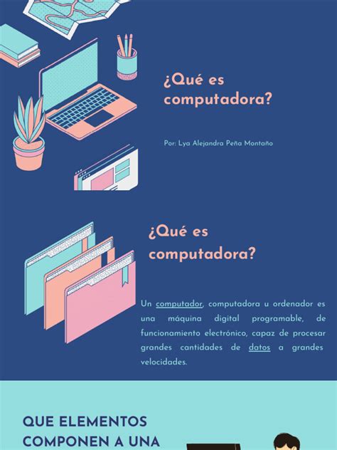 Presentación Que Es Computadora Pdf Microcomputadoras Hardware De La Computadora