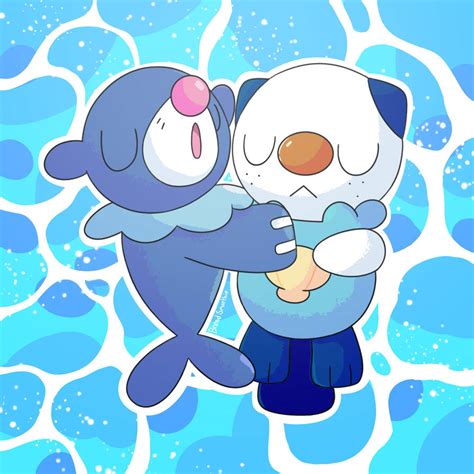 Popplio And Oshawott By Breadsmoothie On Deviantart