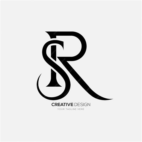 Premium Vector Letter Sr Creative Design With Classic Shape Alphabet
