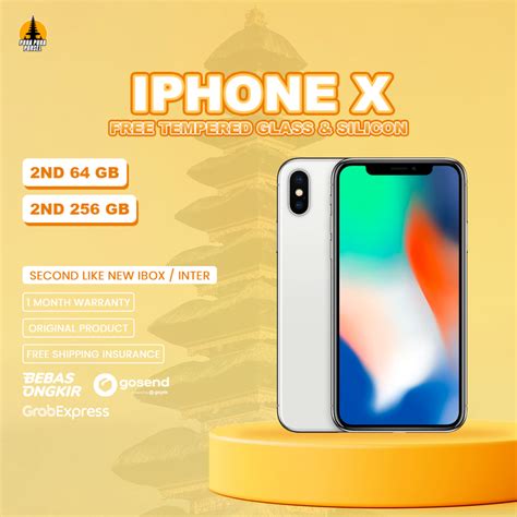 Jual Iphone X Gb Gb Second Ibox Inter Garansi Shopee Indonesia
