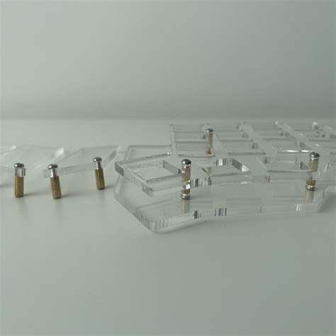 Buy Clear Acrylic Case Kit With Fabric Middle Plates For Corne Keyboard V Crkbd MX