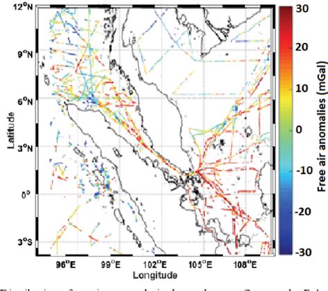 Figure 1 From Improving The Accuracy Of Marine Gravity Anomaly Data From Combination Of