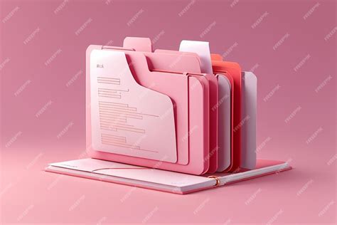 Premium Photo 3d Folder And Paper For Management Multimedia File Document Efficient Work On