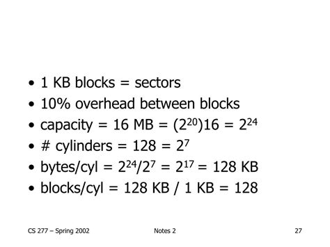 Ppt Cs 277 Database System Implementation Notes 02 Hardware