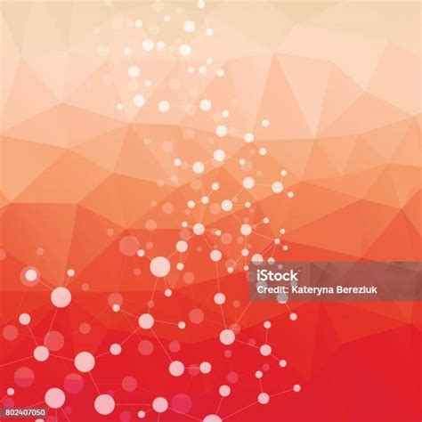 분자 구조 및 통신 Dna 원자 신경 디자인에 대 한 과학적인 개념입니다 점으로 연결 된 라인입니다 의료 기술 화학 과학 배경입니다 벡터 일러스트입니다 Dna에 대한 스톡