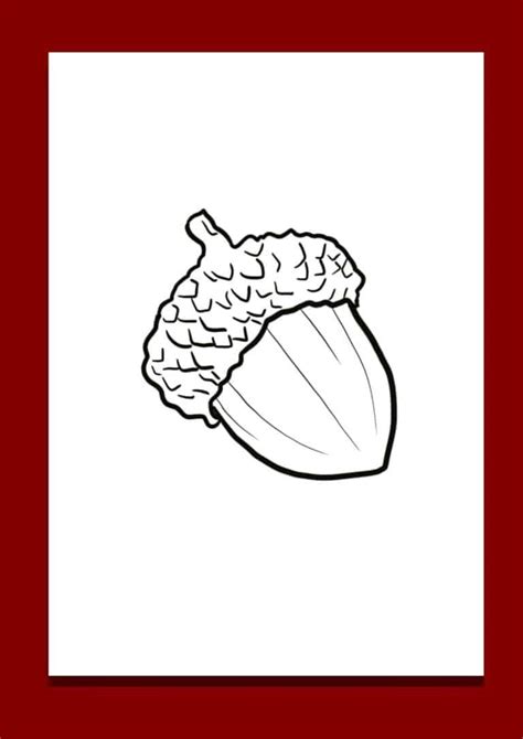 Looking For An Acorn Template FREE Acorn Printables Artsydee Drawing Painting Craft