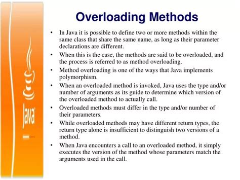 Ppt Overloading Methods Powerpoint Presentation Free Download Id