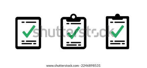 Document Tick Document Icon Template Check Stock Vector Royalty Free 2246898531 Shutterstock