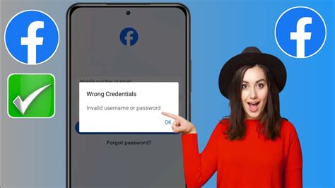 How To Fix Facebook Wrong Credentials Invalid Username Or Password Youtube
