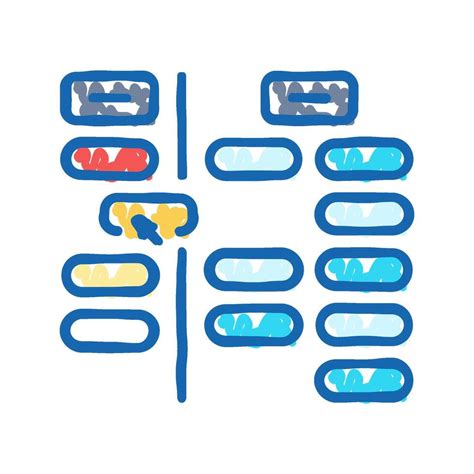 card sorting ux ui design icon doodle illustration 62467814 vector art