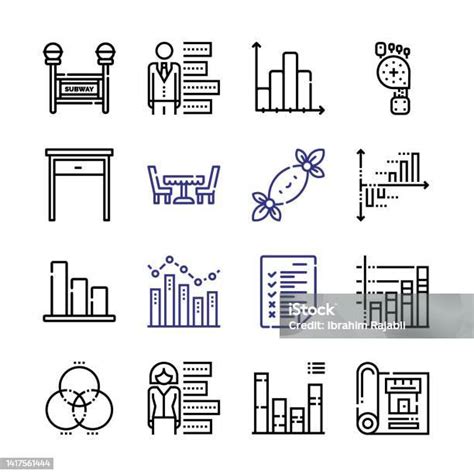 구성표 아이콘 선 아이콘으로 설정합니다 현대적인 얇은 라인 스타일 웹 및 모바일 아이콘에 적합합니다 벡터 일러스트 레이 션 Eps 10 0명에 대한 스톡 벡터 아트 및 기타