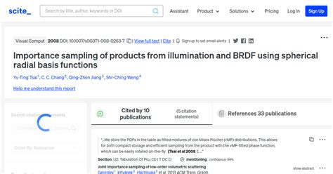 Importance Sampling Of Products From Illumination And Brdf Using Spherical Radial Basis Functions