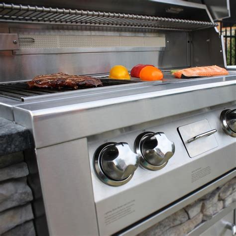 Vintage 42 Inch Stainless Steel Liquid Propane Built In Gas Grill With