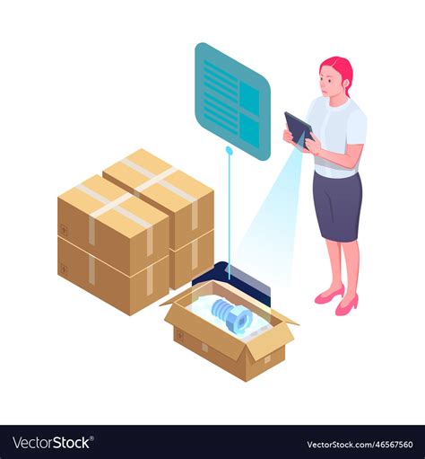 Industrial Augmented Reality Concept Royalty Free Vector