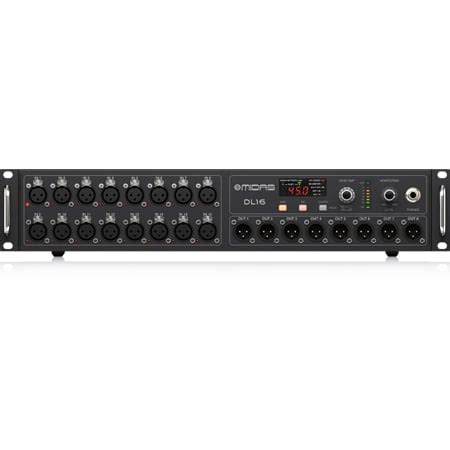 Midas DL16 16x8 Stage Box With 16 Midas Microphone Preamplifiers ULTRANET And ADAT Interfaces