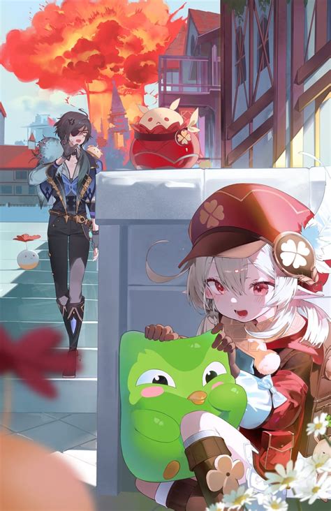 Klee Kaeya Dodoco And Duo Genshin Impact And More Drawn By Buri Retty Danbooru