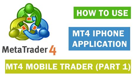 Metatrader 4 How To Use Mt4 Iphone Application 1 Xm Tutorial Youtube