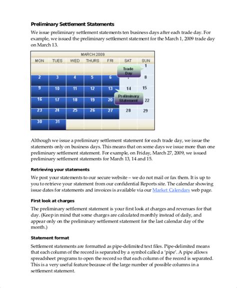 14 Settlement Statement Examples Word PDF