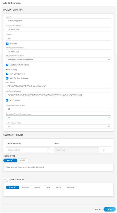 Working With HPE Oneview OpsRamp Documentation