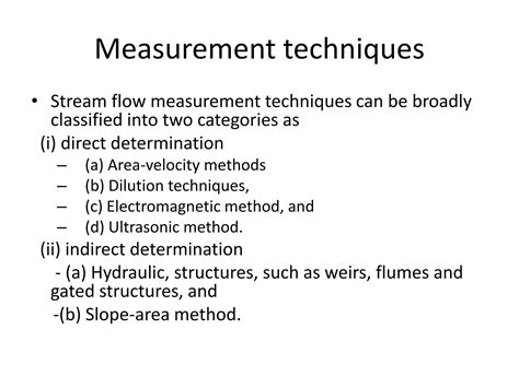 Stream Flow Measurement PPTX