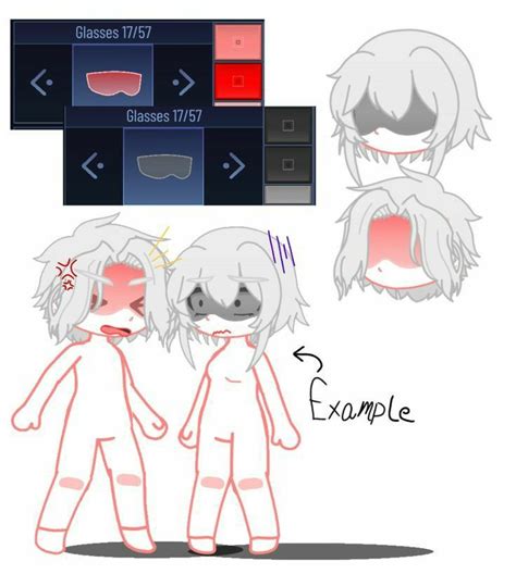 Лайфхак для гачи Арт челлендж Рисунок лица Милые рисунки