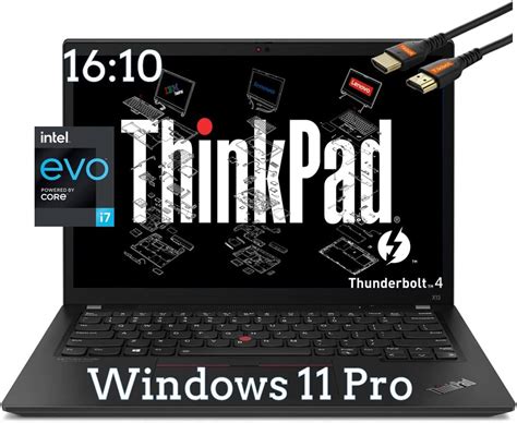 Amazon Com Lenovo Thinkpad X Gen Intel Evo I G Ips Led Backlight Win