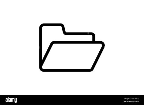 Folder Icon Suitable For Web Site Design App User Interfaces Line