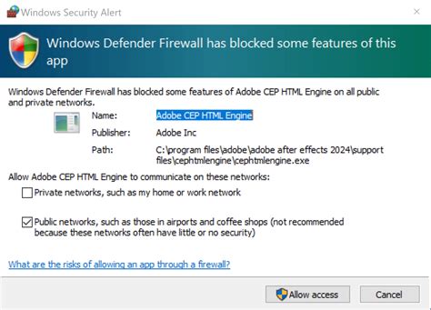 Windows Security Firewall