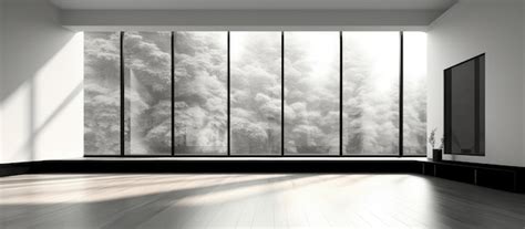 Premium Photo Abstract Minimalist Interior Design Of A House With Spacious Windows