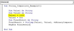 VBA String Comparison How To Compare Two String Values