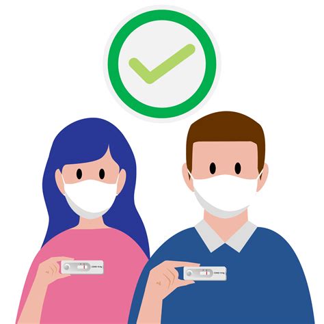Male And Female Using Rapid Antigen Test Kit And Result Are Positive COVID 19 Self Test By ATK