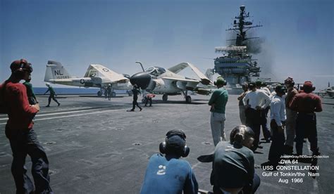 Uss Constellation Cva 64 Gulf Of Tonkin Vietnam Ray Bean Joseph Gray