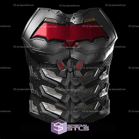 Cosplay Stl Files Red Hood Samurai Chest Armor 3d Print Wearable