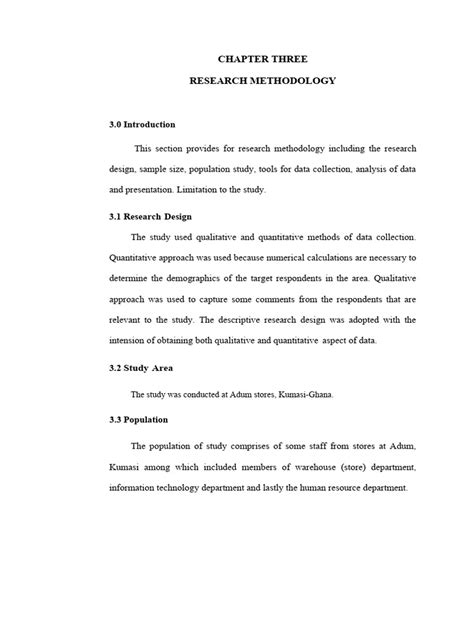 Chapter Three Pdf Survey Methodology Sampling Statistics