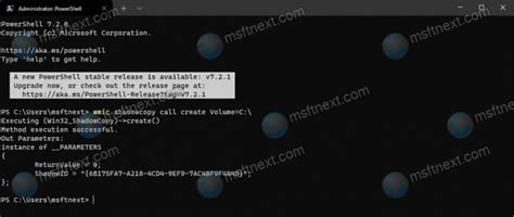 Create Full Shadow Copy Manually On Windows And Windows
