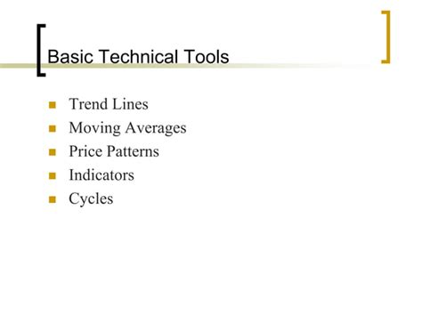 Technical Analysis Ppt PPT Stocks And Bonds Personal Investing