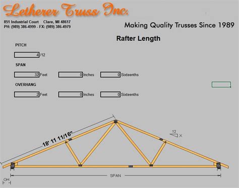 Roof Truss Calculator
