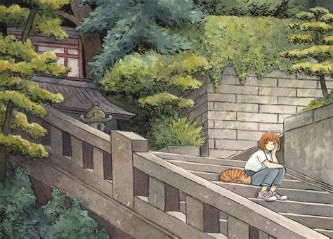 Heikalas Japanese Inspired Illustrations Created With Blended Inks And Watercolours Art