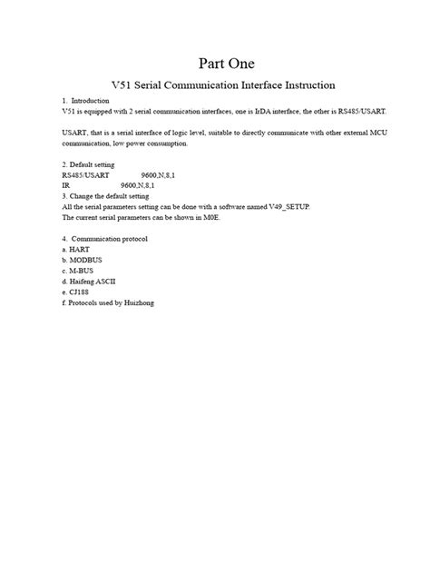V51 Ultrasonic Water Meter Communication Protocol Pdf Binary Coded