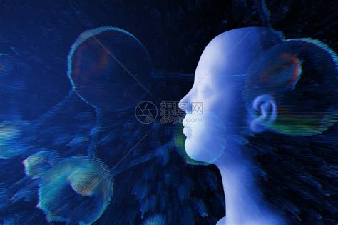 Ai神经元大脑数字机器人深度学习技术社交网络科学与人类健康创造思维插图3d渲染高清图片下载 正版图片507474727 摄图网