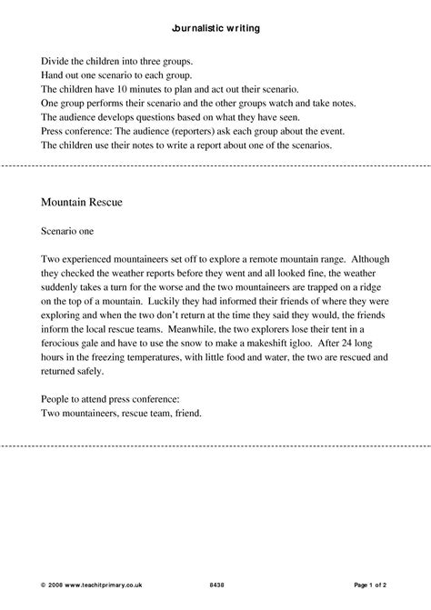 Drama And Newspapers Ks2 English Text Types And Drama Teachit