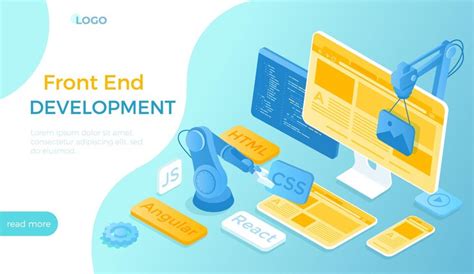 프론트엔드 개발 사이트 레이아웃 템플릿을 만들고 데이터를 그래픽 Ui Ux 인터페이스로 변환합니다 프리미엄 벡터