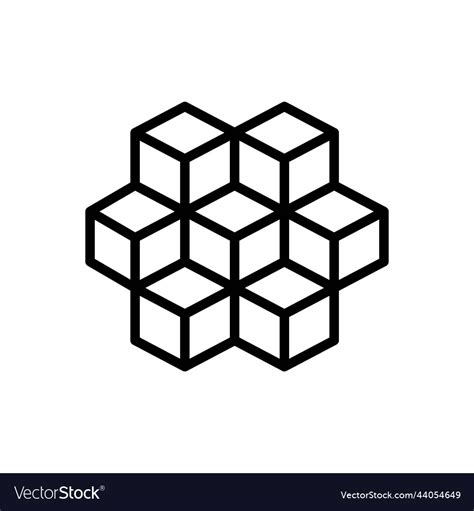 Cubic Royalty Free Vector Image VectorStock