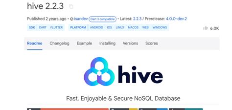 Hive Fast Lightweight Nosql Database For Flutter Mahesh Ghule