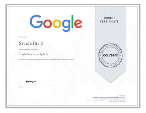 Completed Python Course On Coursera Sivanithi S Posted On The Topic Linkedin
