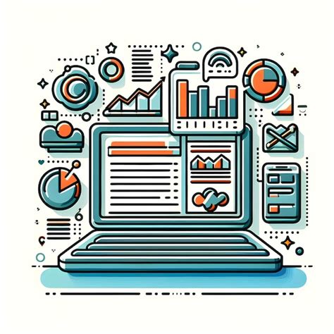 3d Flat Icon As Data Summary Icon With Copy Space On White Background