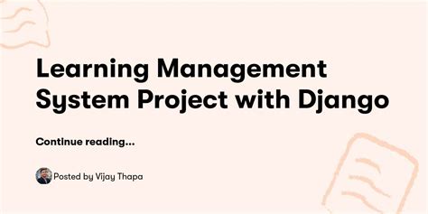 Learning Management System Project With Django — Vijay Thapa Buymeacoffee