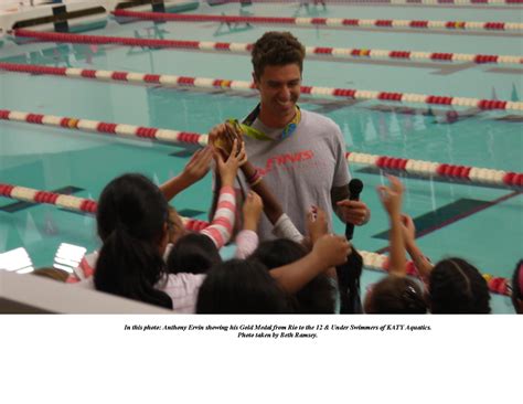Olympic Gold Medalist Anthony Ervin Visits Katy Aquatics Katy Texas